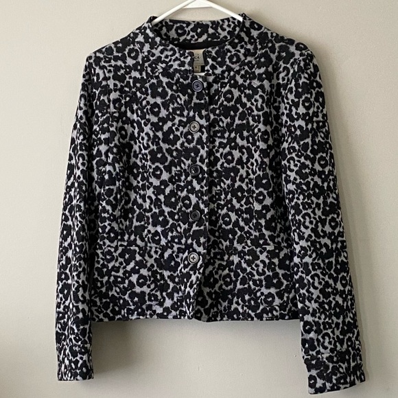 ECI | Jackets & Coats | Eci New York Leopard Print Fitted Blazer With ...